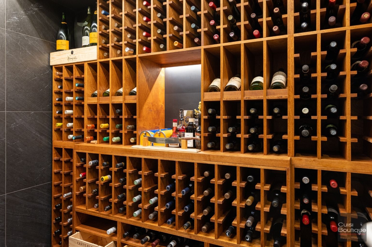 Cellier Sur Mesure En Bois